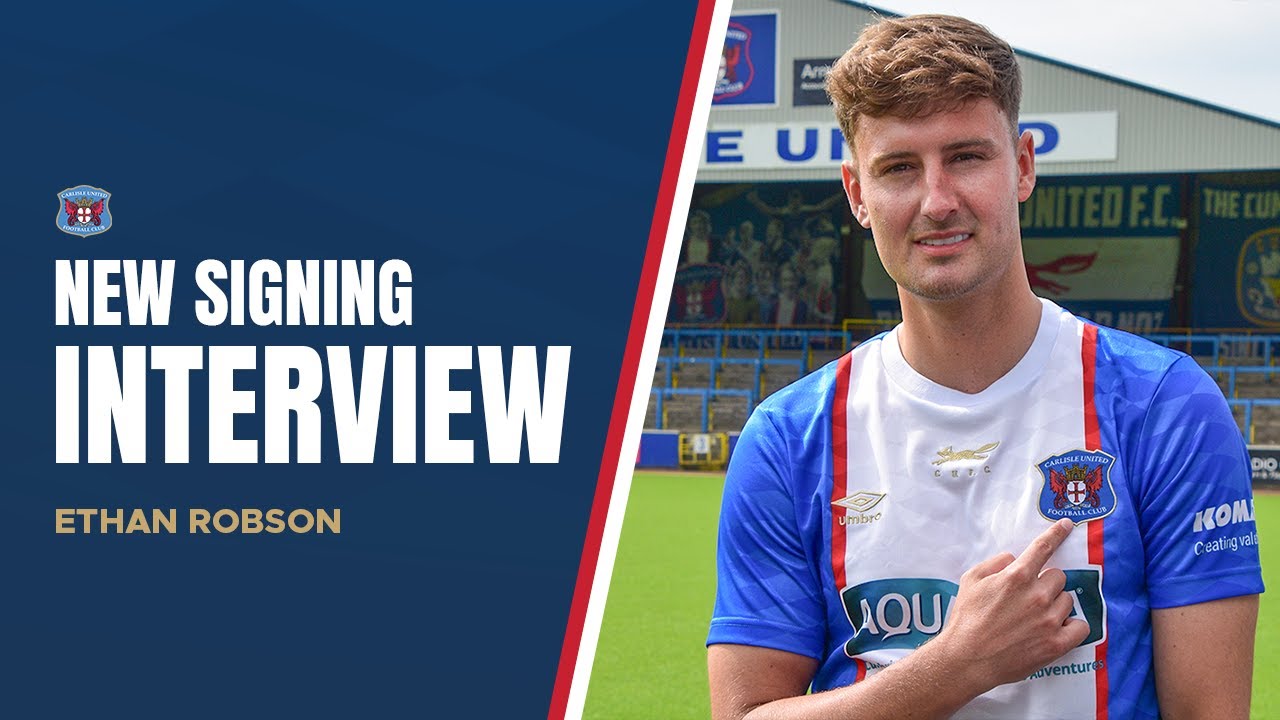 Ethan Robson speaking after signing for United - YouTube