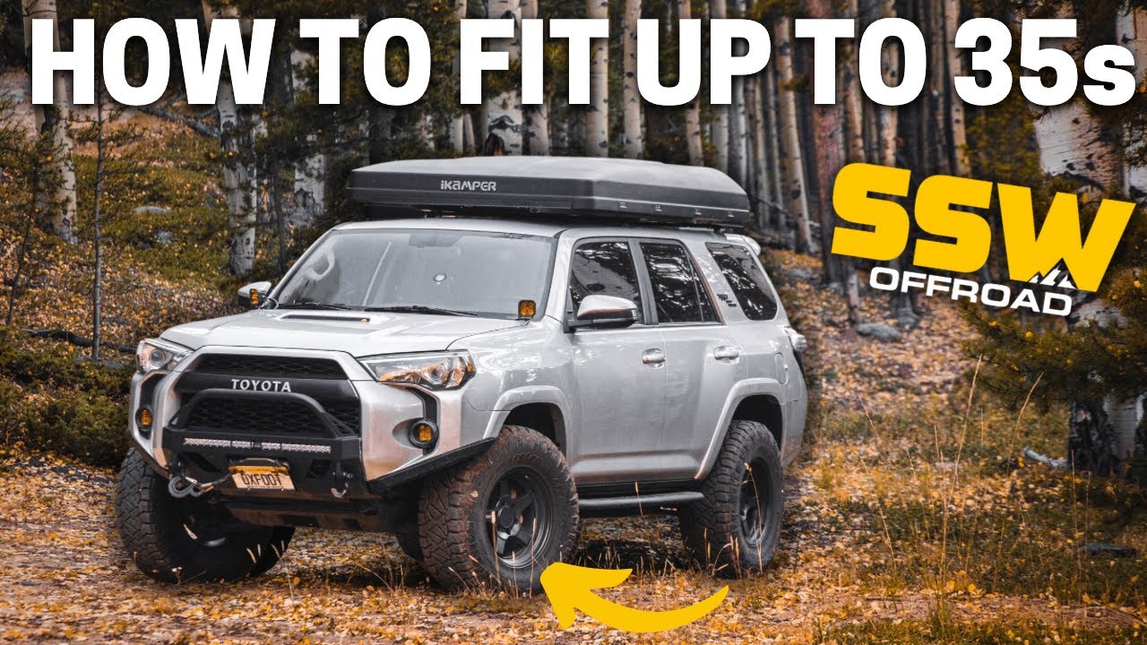 How to FIT up to 35s on your 4Runner - YouTube