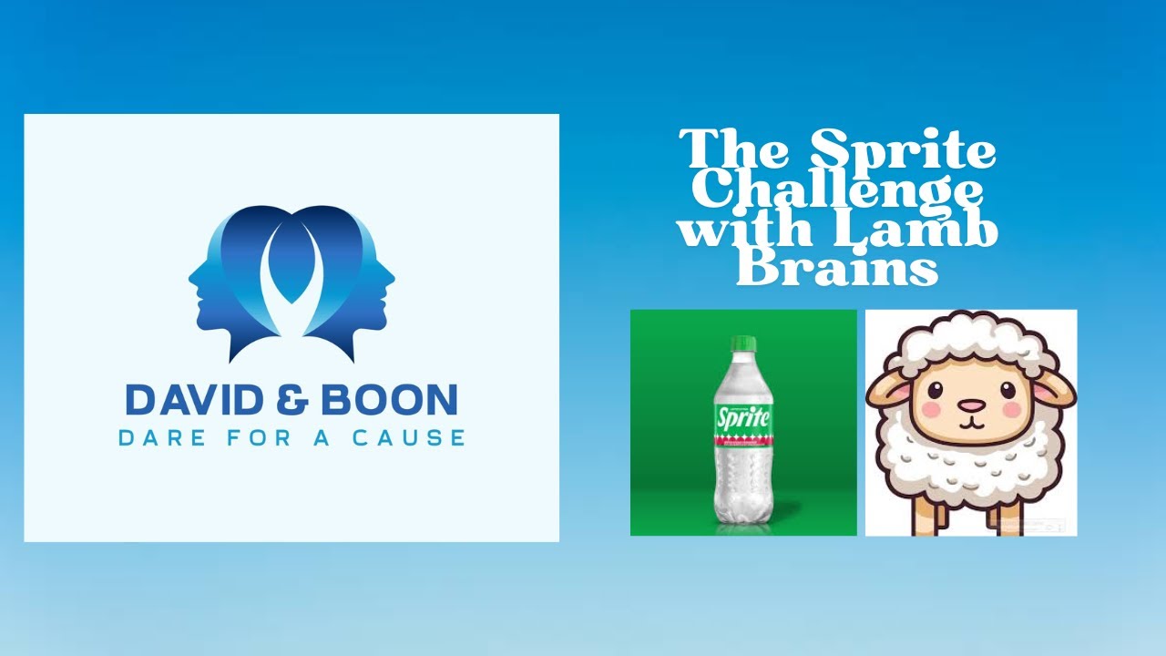 David and Boon - Sprite Challenge with Lamb Brains - YouTube