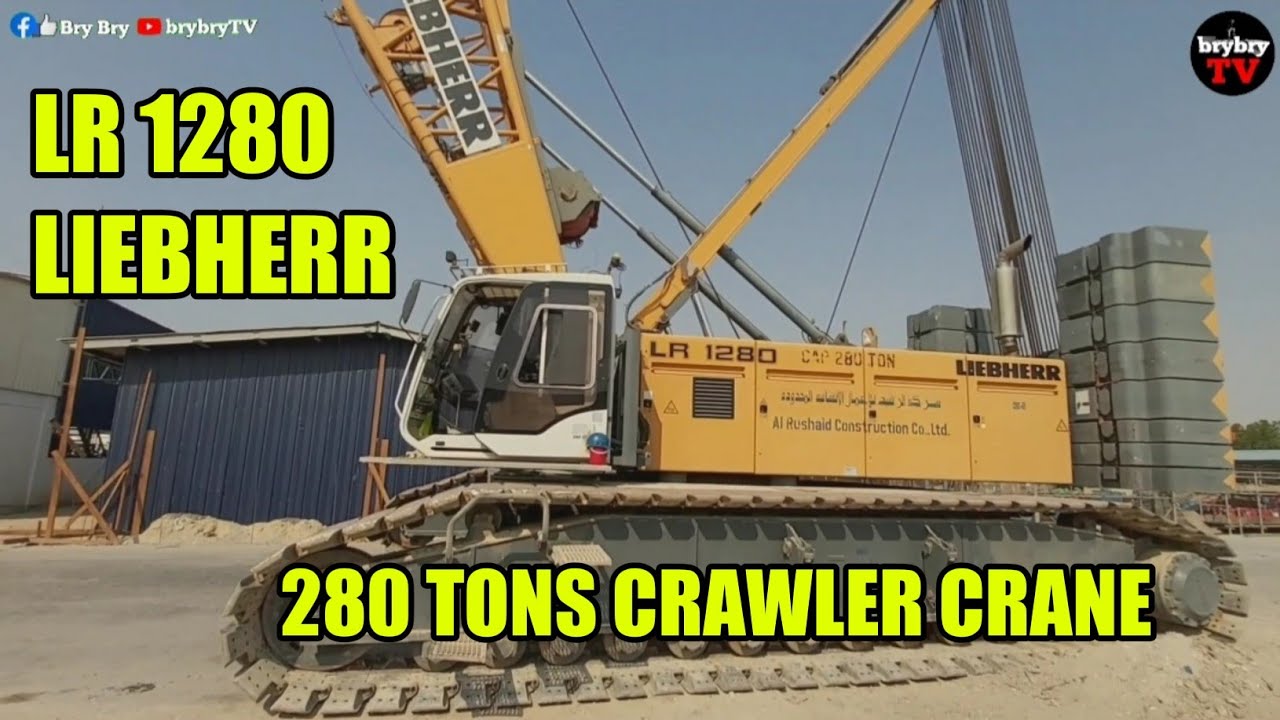 Liebherr LR 1280 | 280 TONS CRAWLER CRANE #crawler #crawlercrane # ...