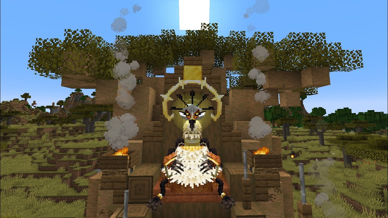 Umvuthi The Sun Bird (Mowzie's mobs).VS. Ender Hand (Mob battle) - YouTube