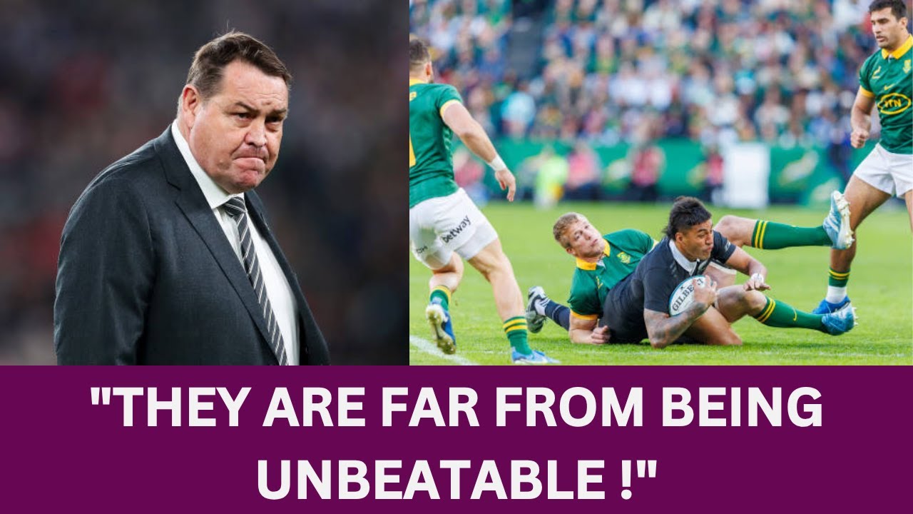 All Blacks Sir Steve Hansen Insists that Springboks are FAR From being ...