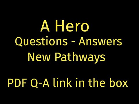 A Hero questions answers | a hero questions answers class 7 | a hero ...