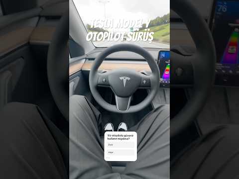 TESLA MODEL Y OTOPİLOT SÜRÜŞ #tesla #teslamodely marka adı geçiyor diye #reklam yoksa değil