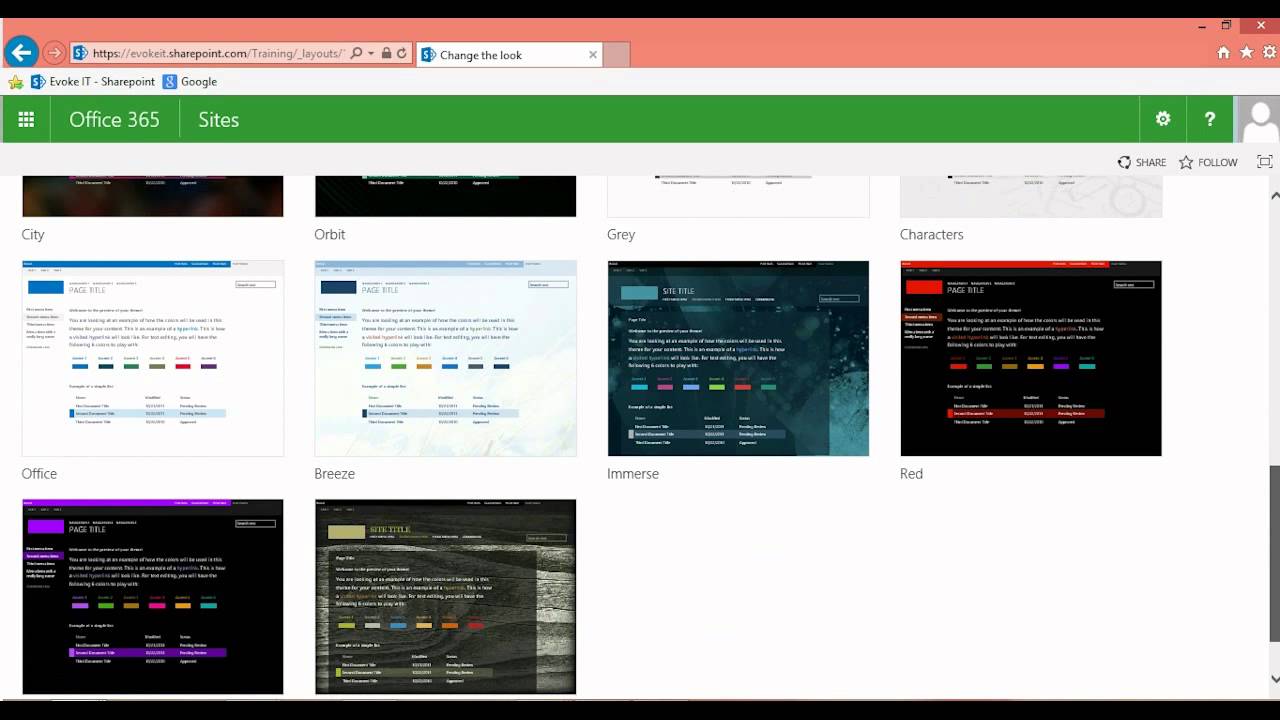 Customise your Microsoft SharePoint 2013 site - YouTube