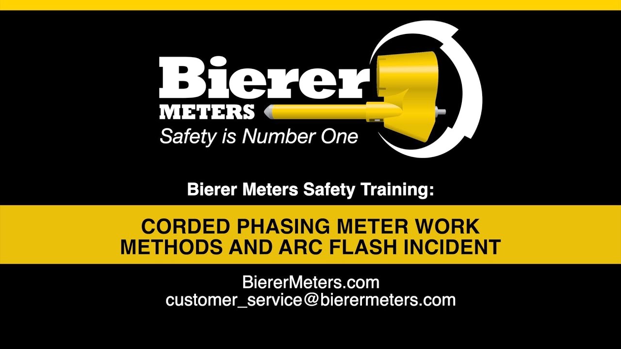Bierer Meters Safety Training Short Clip: CORDED PHASING METER WORK ...