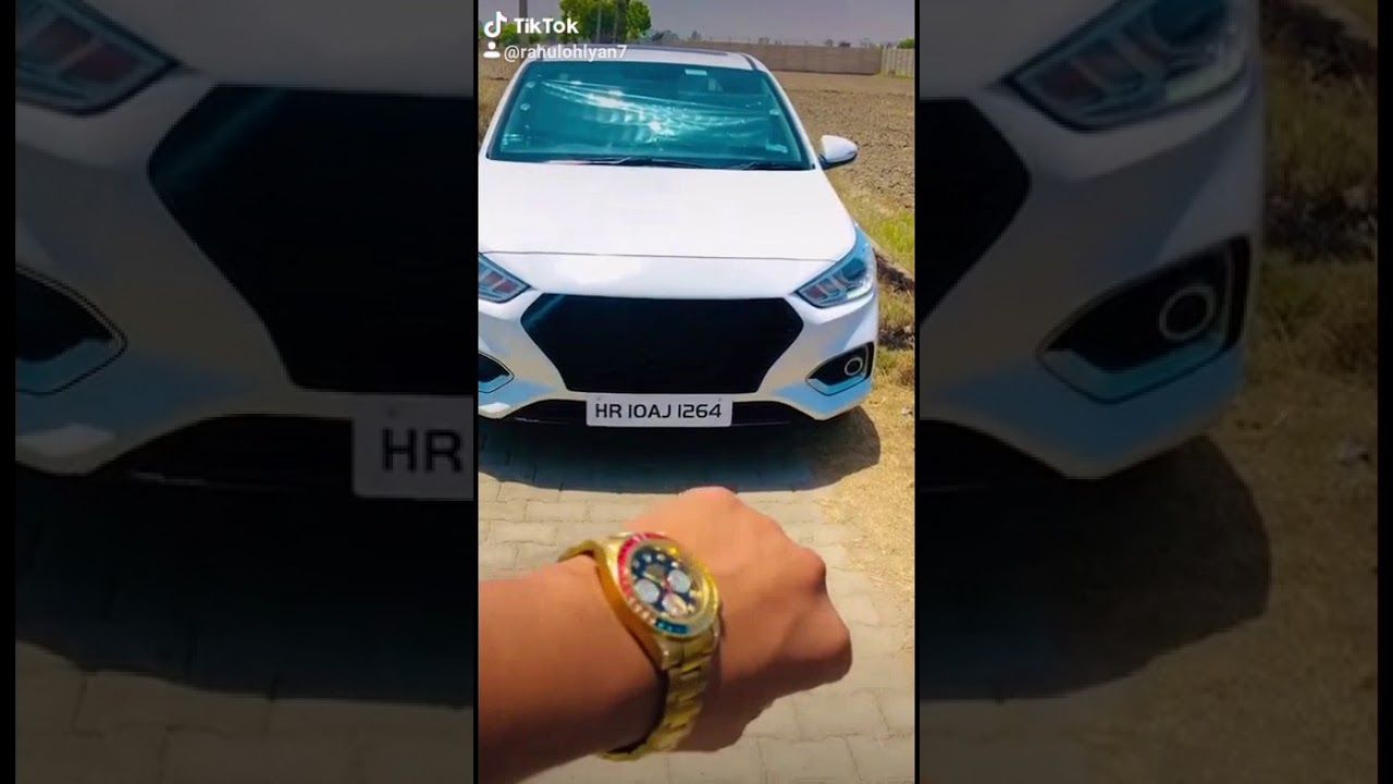 New white verna car modified - YouTube