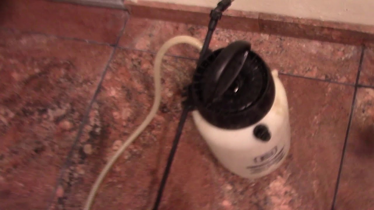 diy ghetto termiticide wall injector. bora-care, maybe. - YouTube