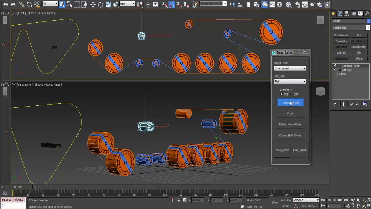 Advanced Tank tread creator in #3ds max via #Maxscript - YouTube
