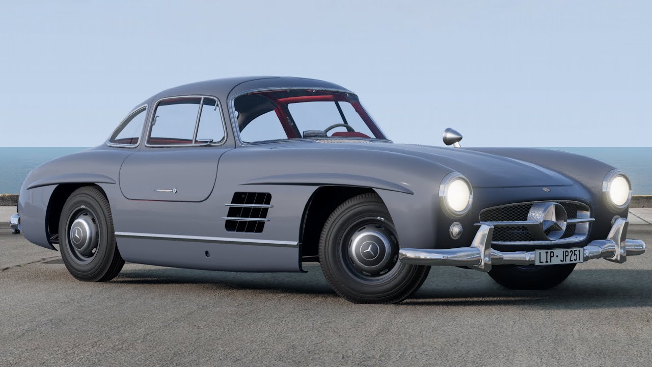 Mercedes Bemz 300SL (1955) in BeamNG #936 - YouTube