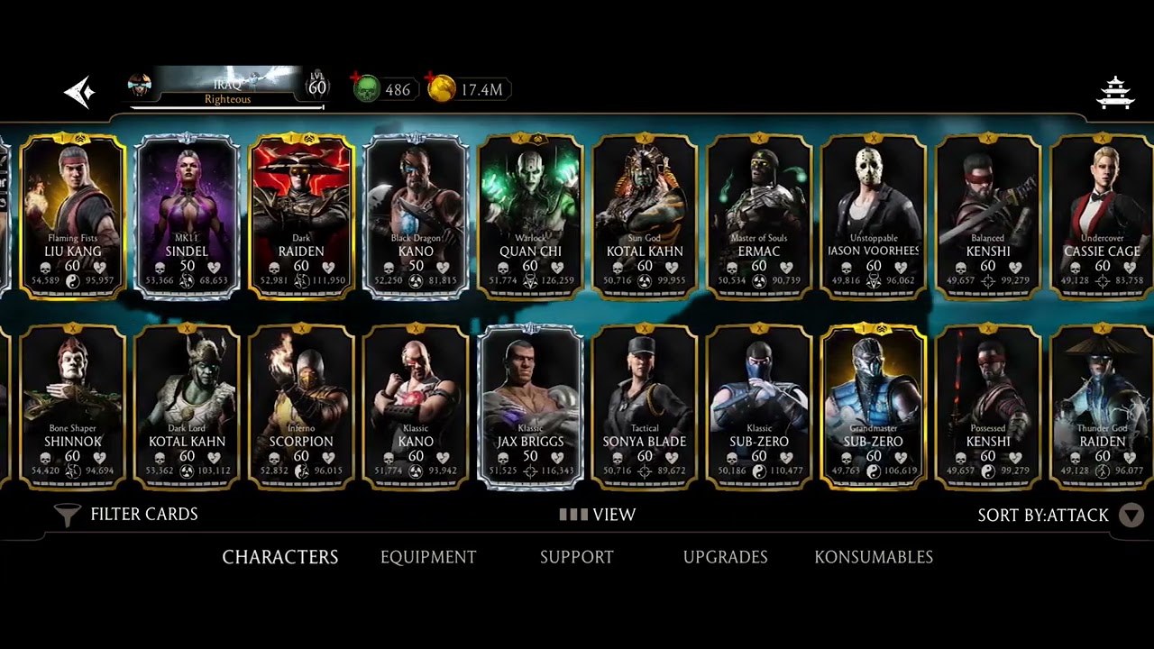 my characters mk mobile - YouTube