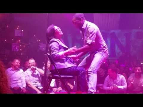 Asian women gets lap dance at absinthela
