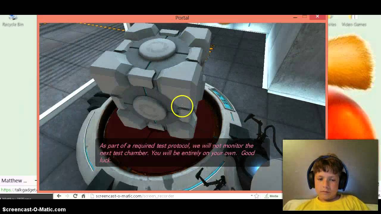 PPortal: Part 1 ////Blue portal gun! - YouTube