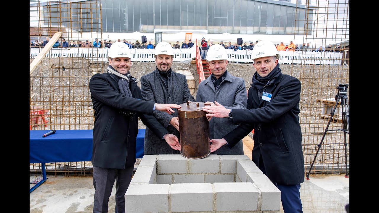 Grundsteinlegung in der Parkstadt Engelhalde - YouTube