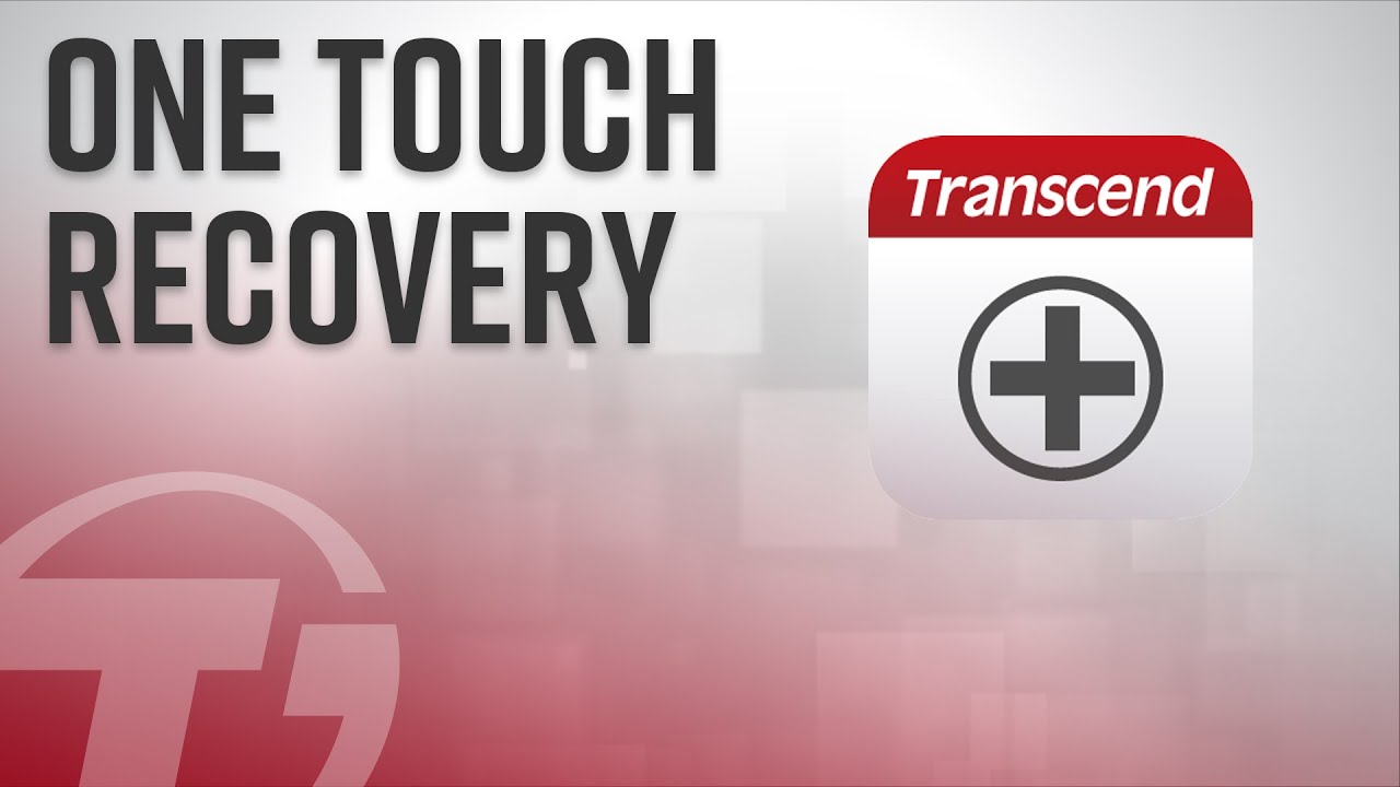 How to restore your storage data with One Touch Recovery | Transcend ...