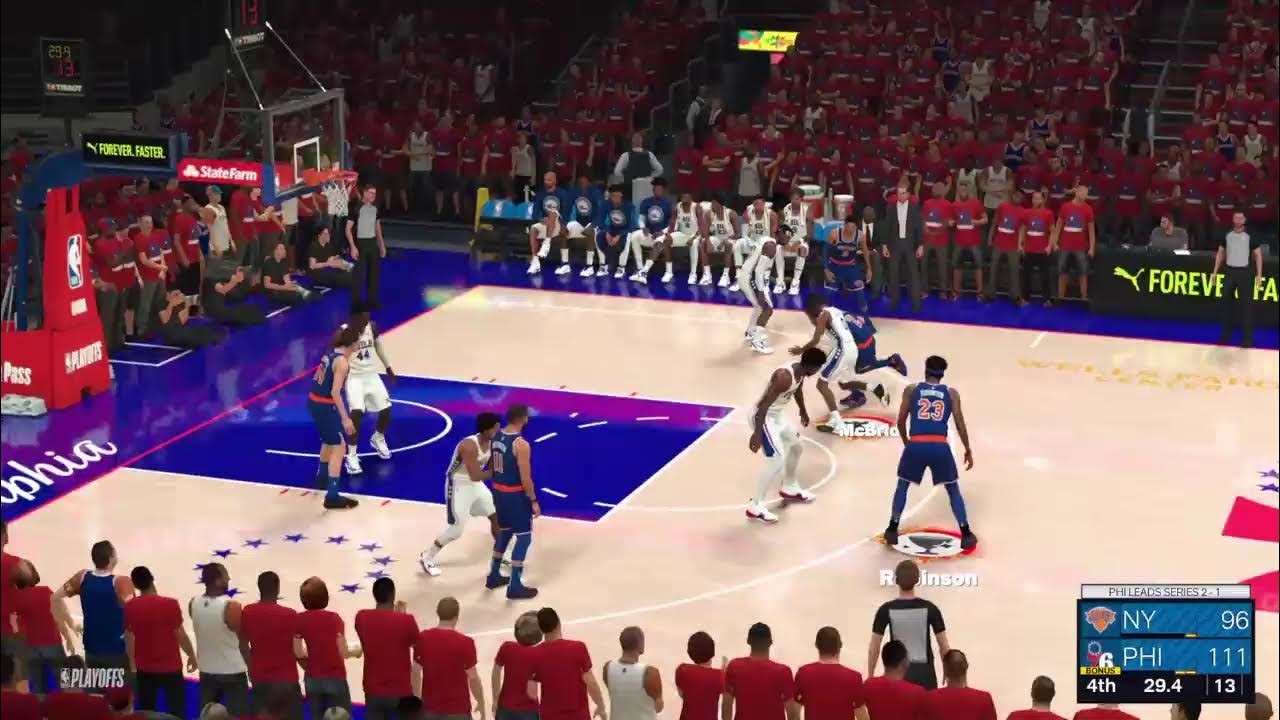 THE 2024 NBA PLAYOFFS 1 ROUND EAST GAME 4 2 # KNICKS @ 7# 76ERS - YouTube