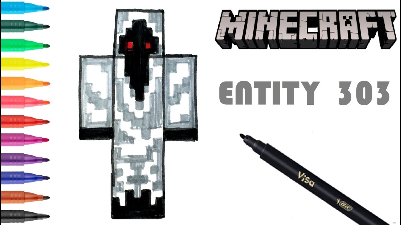 Easy Drawing Minecraft Entity 303 I Kolay Minecraft Entity 303 Çizimi I ...
