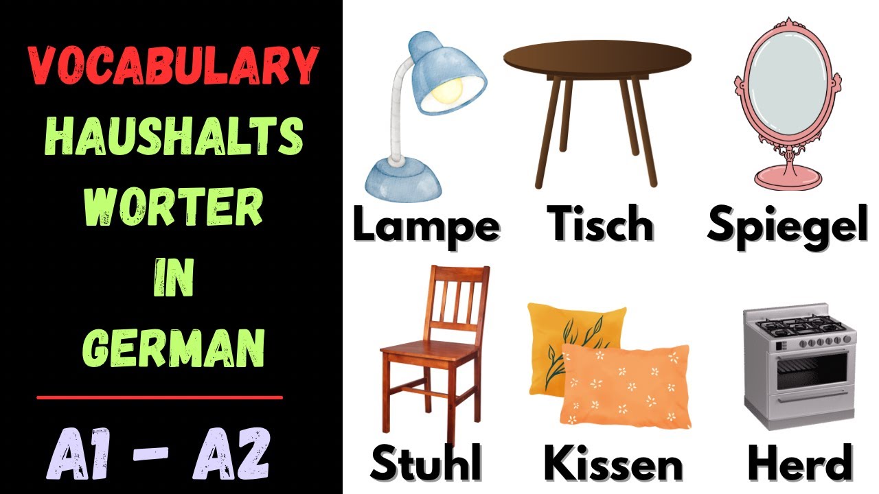 🧺 Haushaltsgeräte auf Deutsch | German Vocabulary for Beginners | A1–A2 ...