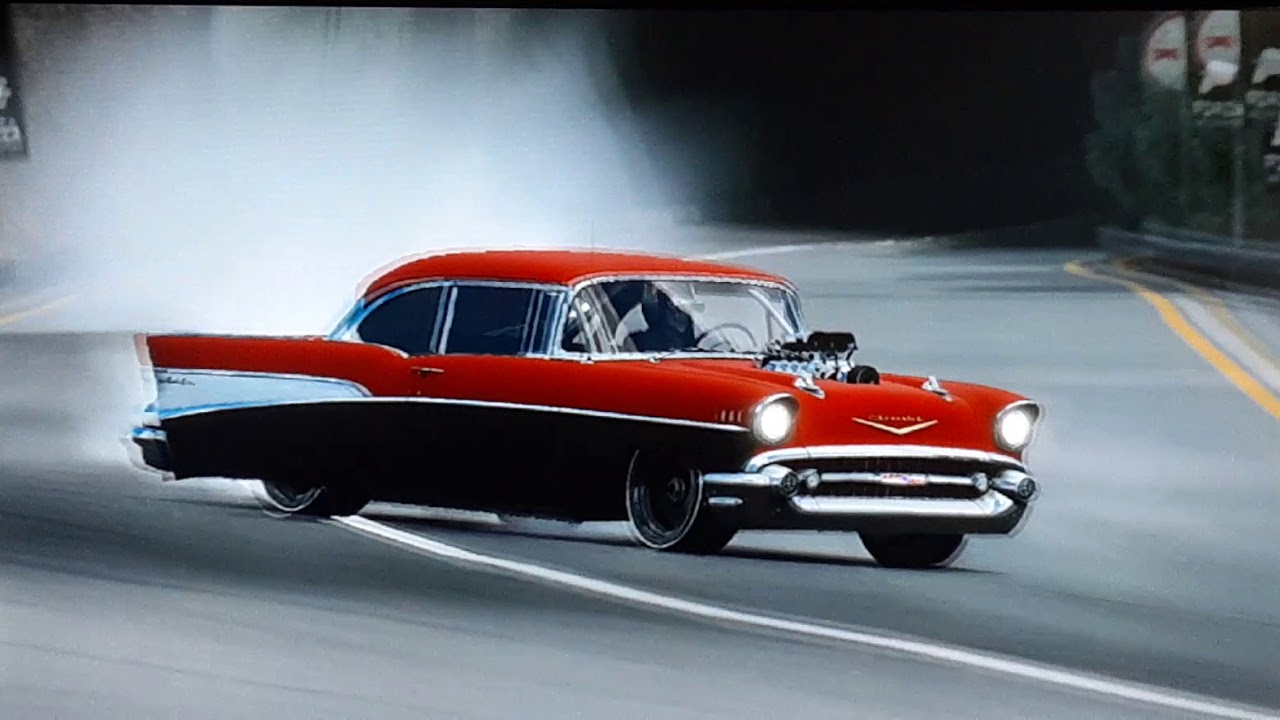 1957 Chevy drift - YouTube
