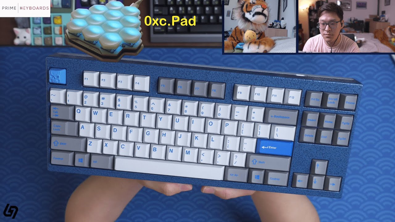 0xc.pad and Keycult No. 2 Rev. 2 Blue Hammertone / Silver Build Stream ...
