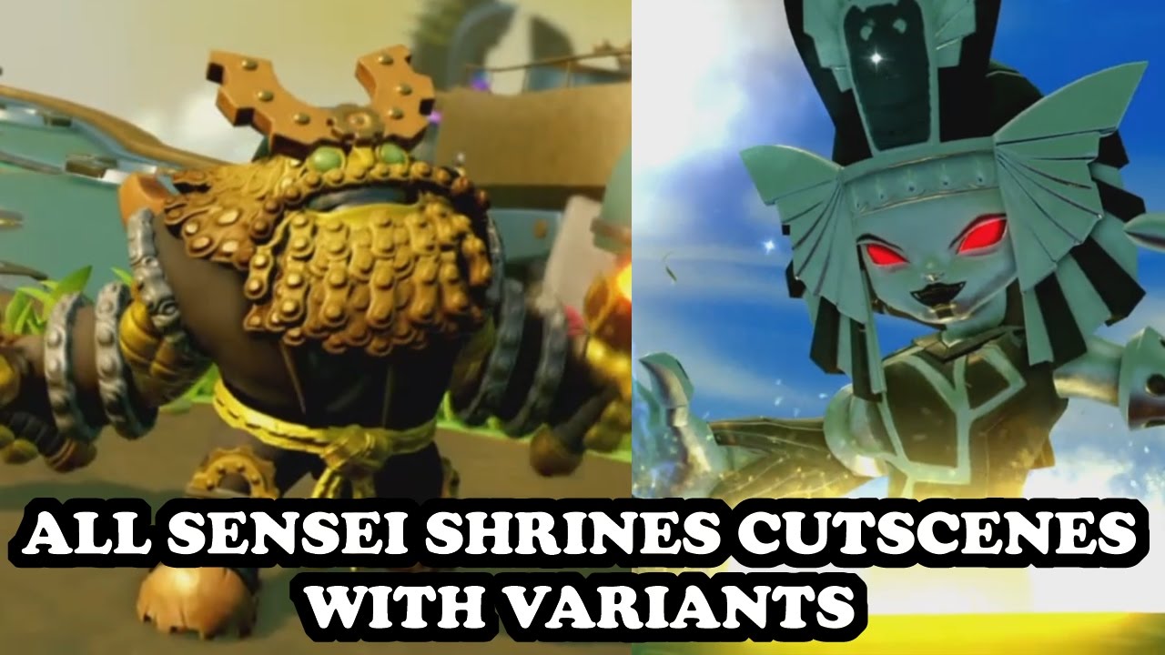 Skylanders Imaginators - All Sensei Shrines Cutscenes + Variants (Dark ...
