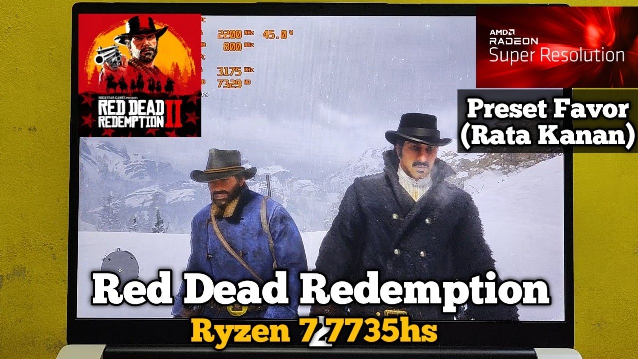 Red Dead Redemption 2 (Snow Scene) on Advan Workplus Ryzen 7 7735hs w/ Radeon 680m - YouTube