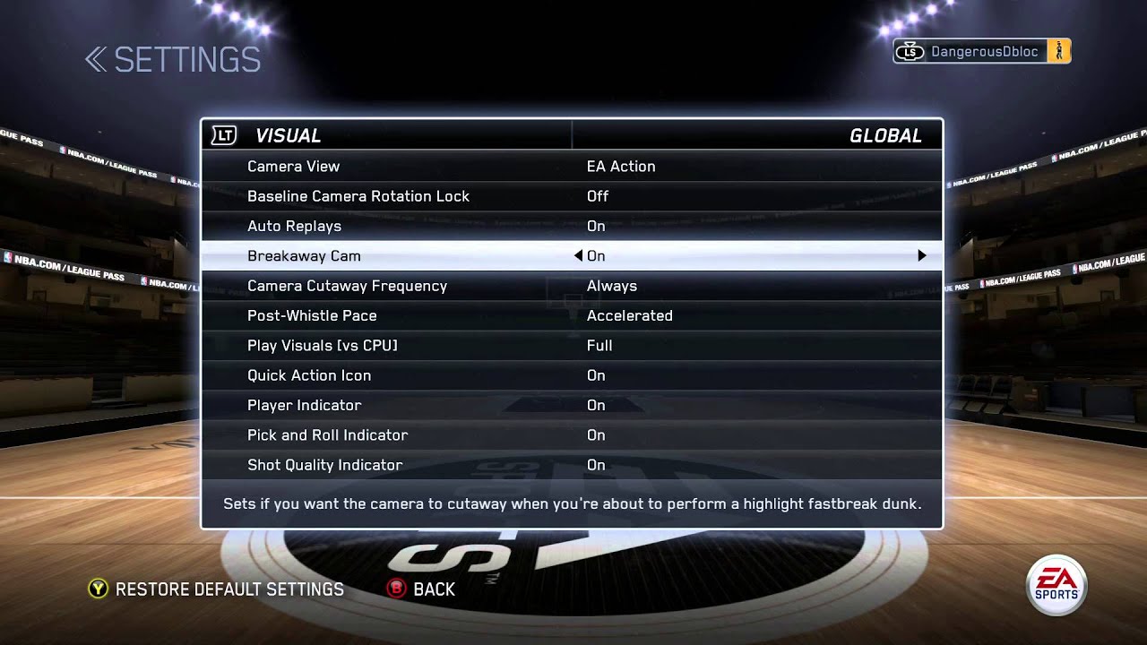NBA LIVE 15 MENU ETC - YouTube