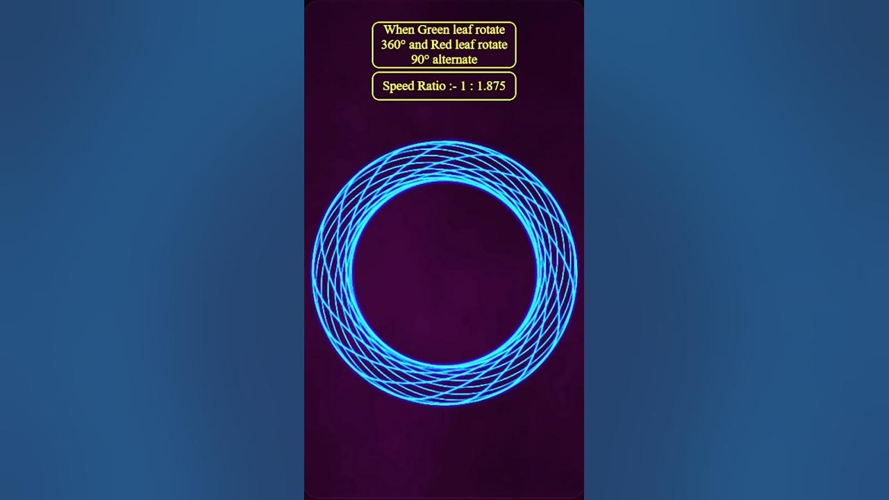 Leaf Spirograph Design #19 | Digital Spirograph Art |#short #spirograph #digital #css #maths # ...