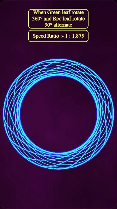 Leaf Spirograph Design #19 | Digital Spirograph Art |#short #spirograph #digital #css #maths # ...