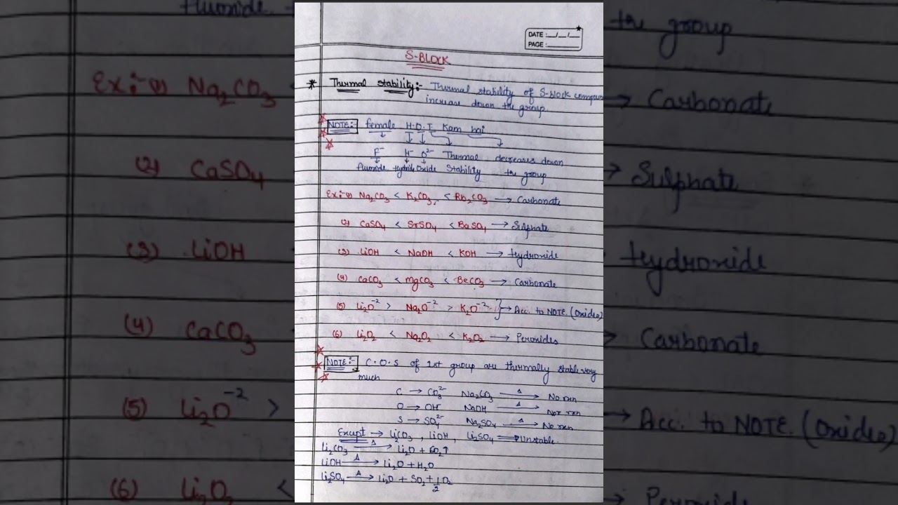 s block handwritten notes - YouTube