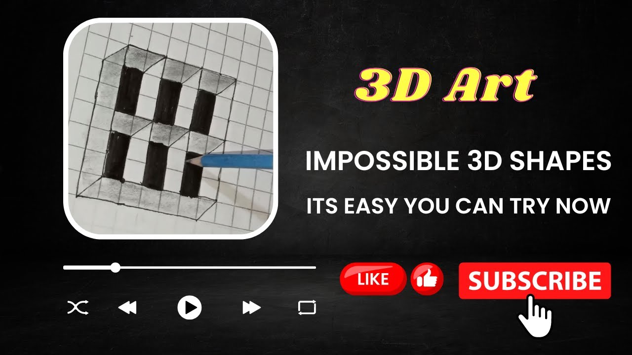 It’s easy Impossible 3D Shapes Draw! Shapes#drawing - YouTube