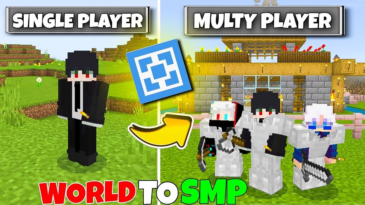 How To Transform Your Minecraft World Into SMP - YouTube
