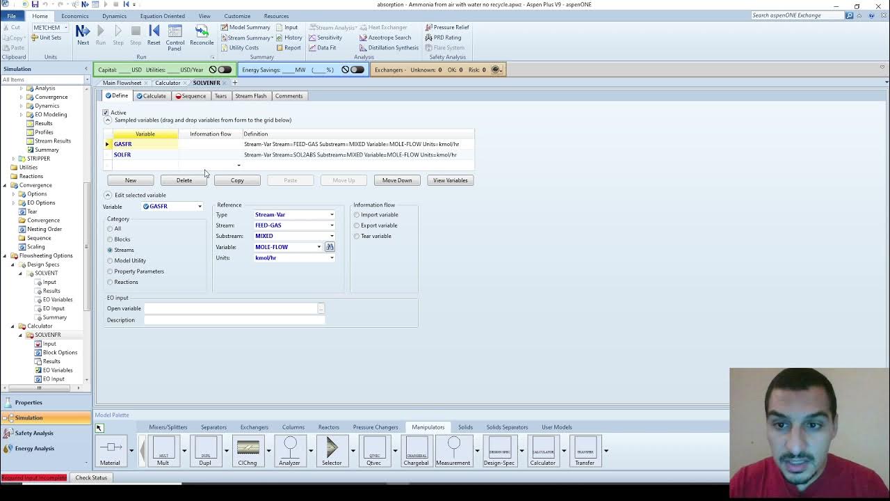 Aspen Plus in Arabic | Part 2 | 57 | Calculator option in Aspen Plus (Using Fortran Code) - YouTube
