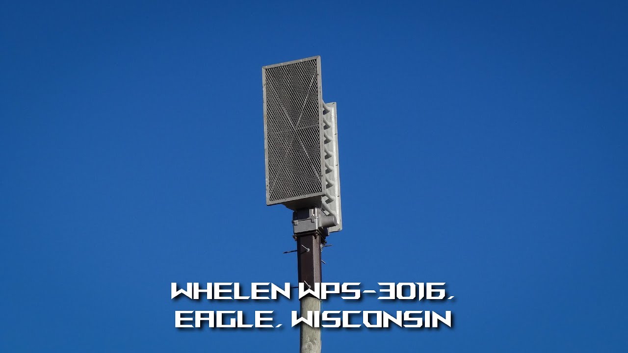 Whelen WPS-3016 (465 Hz) Tornado Siren Test - Almost All Signals ...