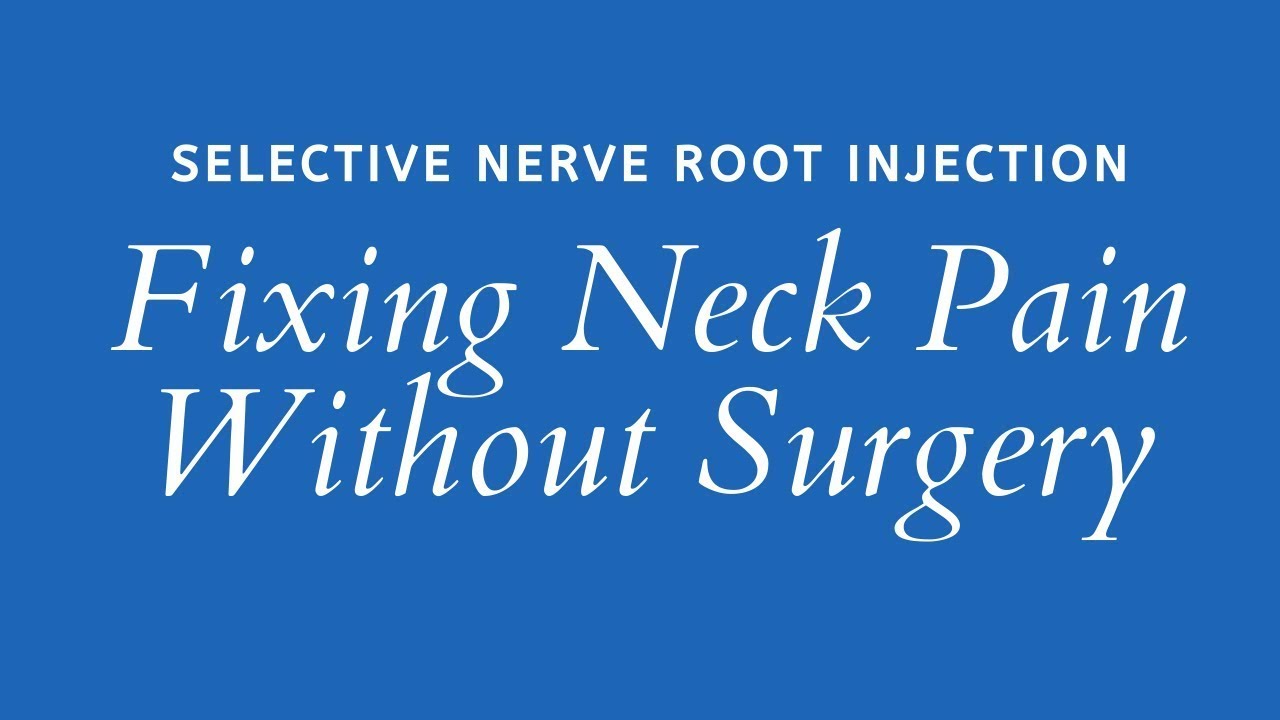 Selective Nerve Root Injection - YouTube
