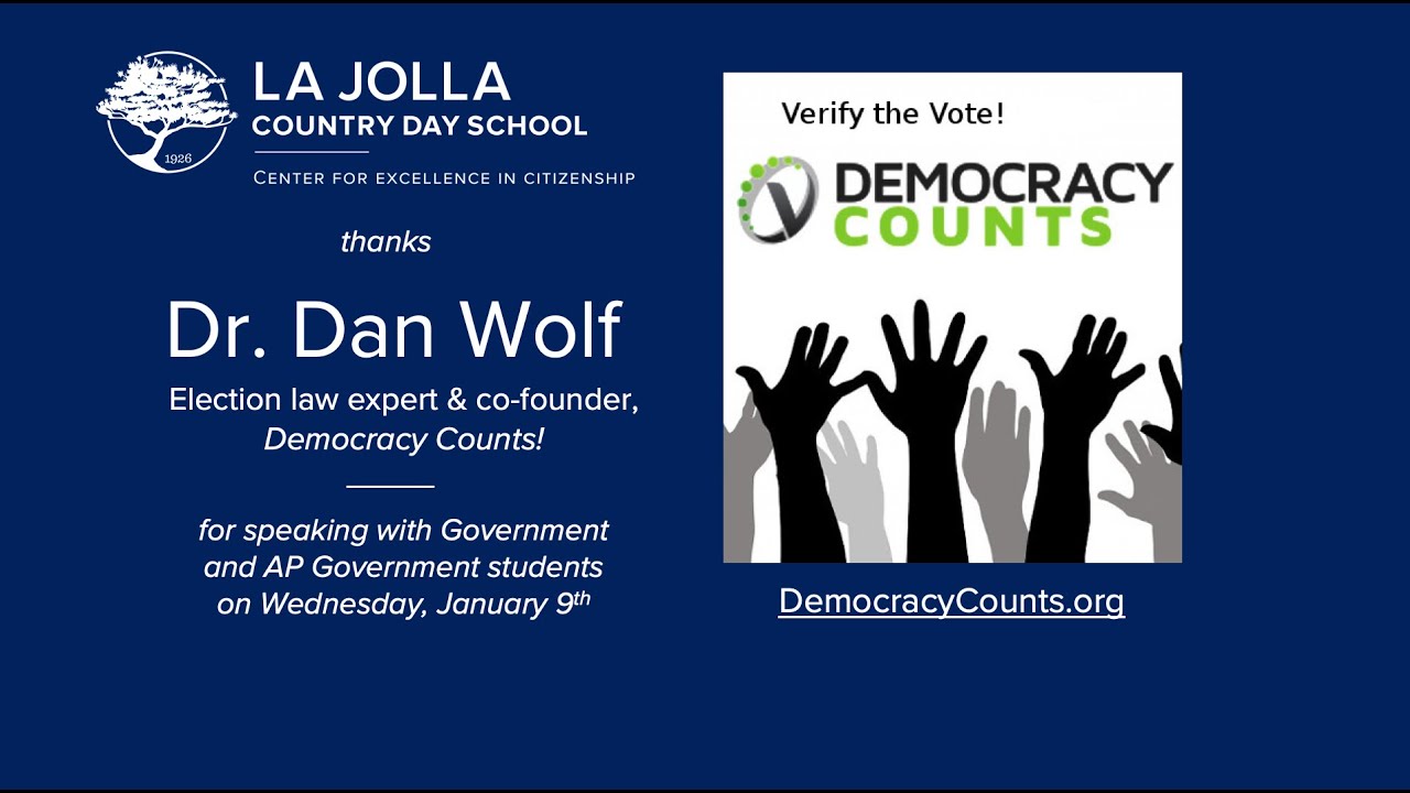 Dan Wolf: Democracy Counts! - YouTube