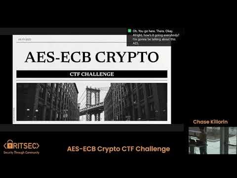 AES-ECB Crypto CTF Challenge - Chase Killorin - YouTube