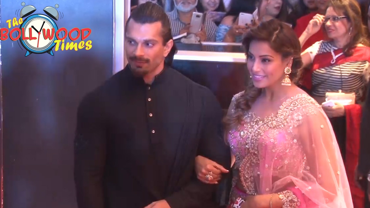 Karan Singh Grover & Wife Bipasha Basu At Neil Nitin Mukesh and Rukmini ...