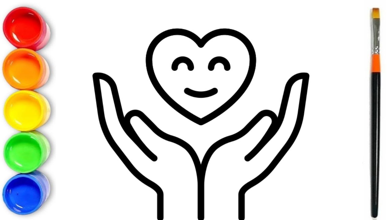 Heart Drawing, Draw a Heart, Drawing & Coloring for kids & Toddlers ...