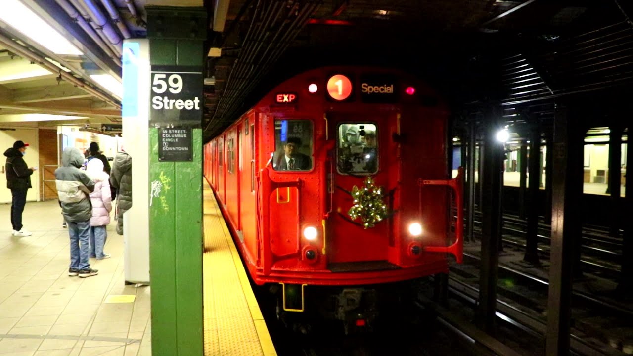 MTA New York City Subway : The Holiday Train Of Many Colors On The 1 ...