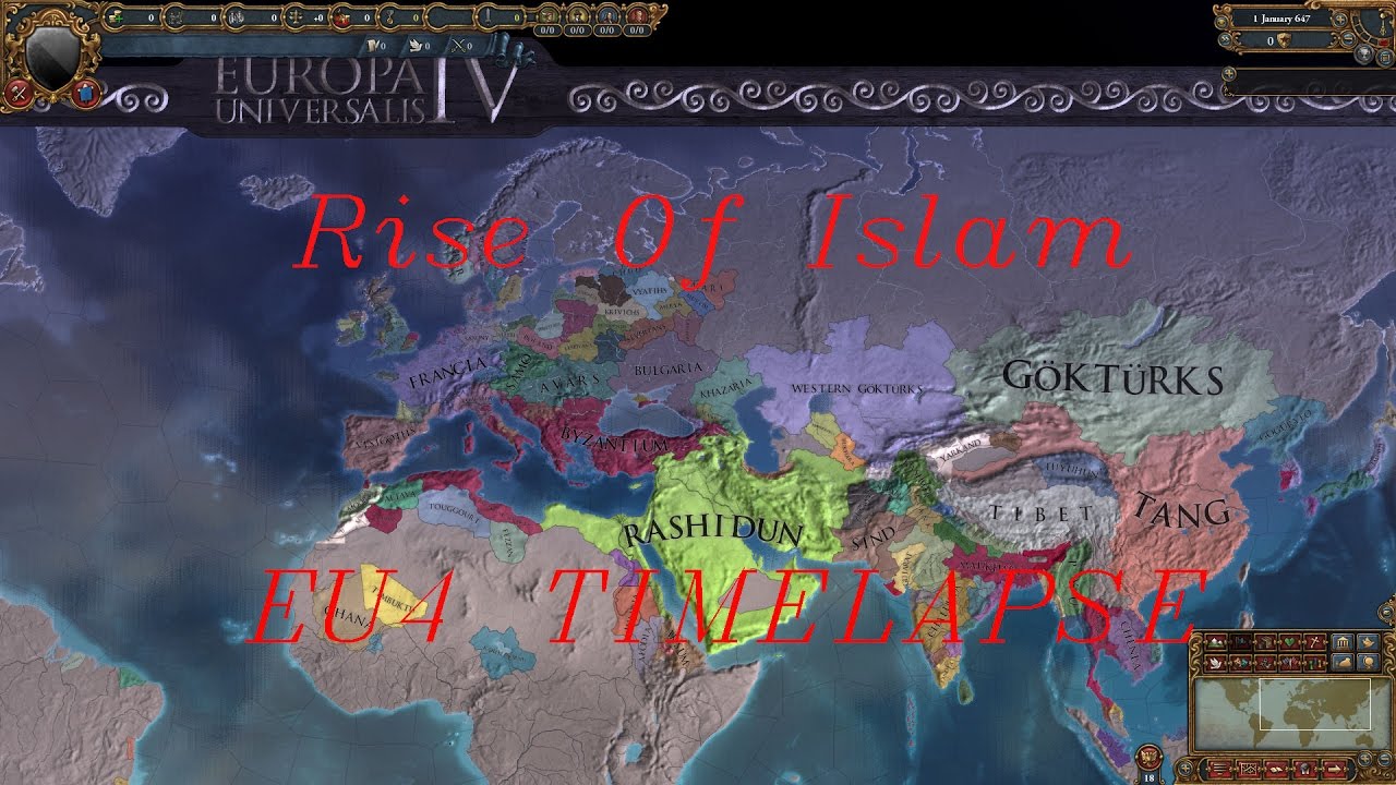 Europa Universalis IV Rise Of Islam Timelapse - YouTube