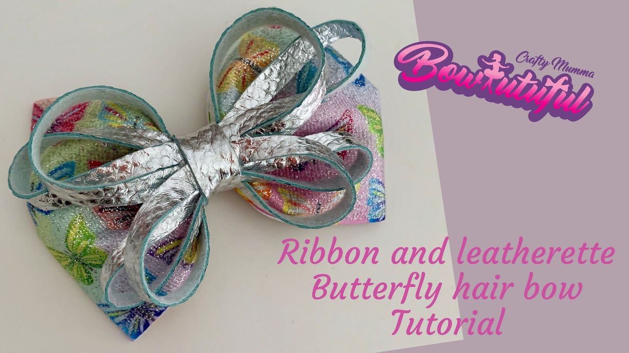 Butterfly hair bow tutorial..How to make hair bows. DIY hair bows ...