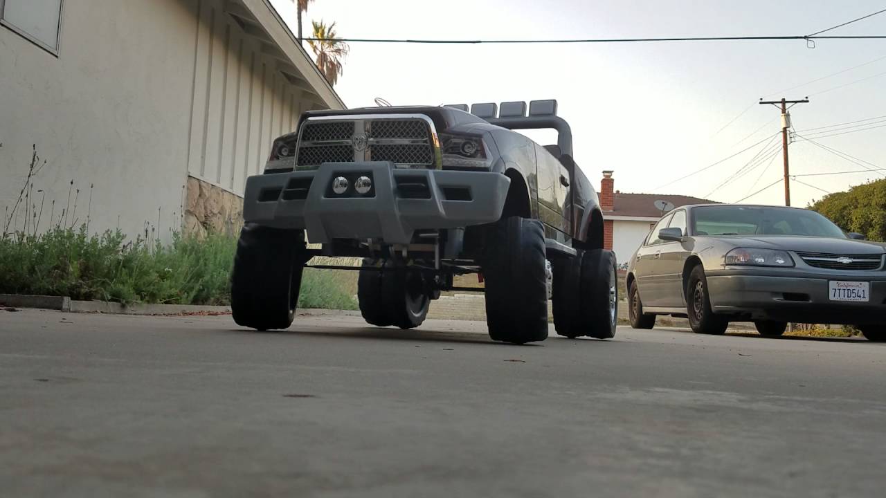 R/C Kid Trax Dodge Ram Dually Test - YouTube