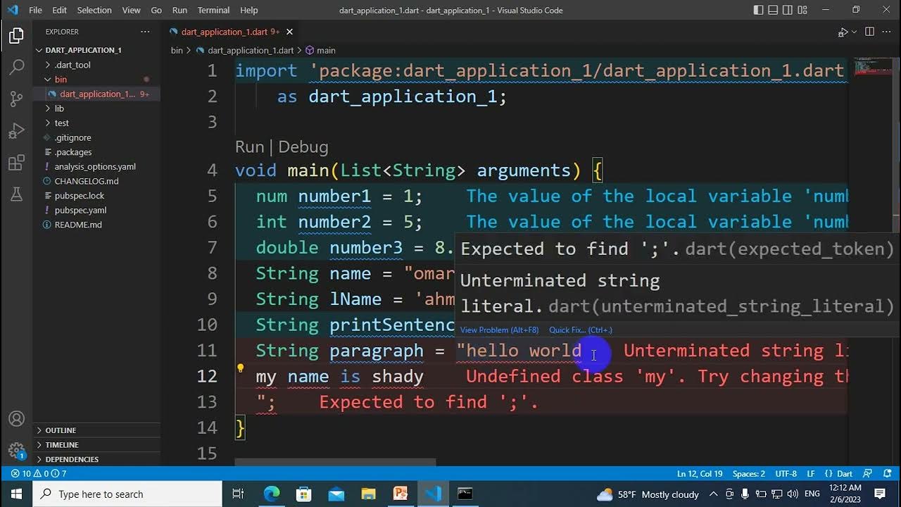 Lecture 1 Dart programming language - YouTube