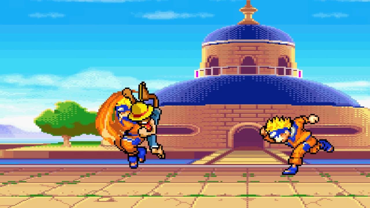 Sprite Fight - Luffy vs Naruto - YouTube