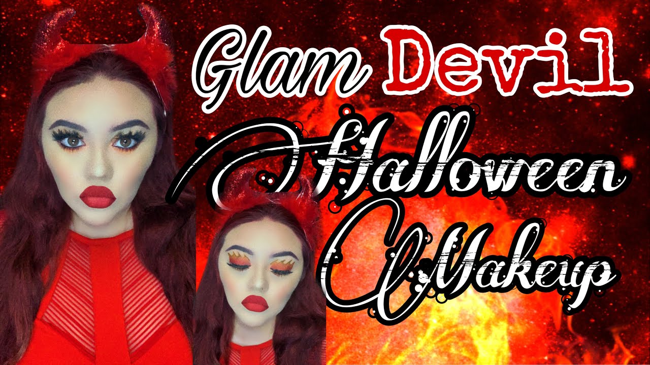 Glam Devil Halloween Makeup 🔥 | Glam By Catty - YouTube