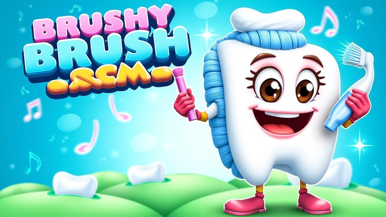 Brushy Brush Song | Fun Toothbrushing Rhyme for Kids - YouTube
