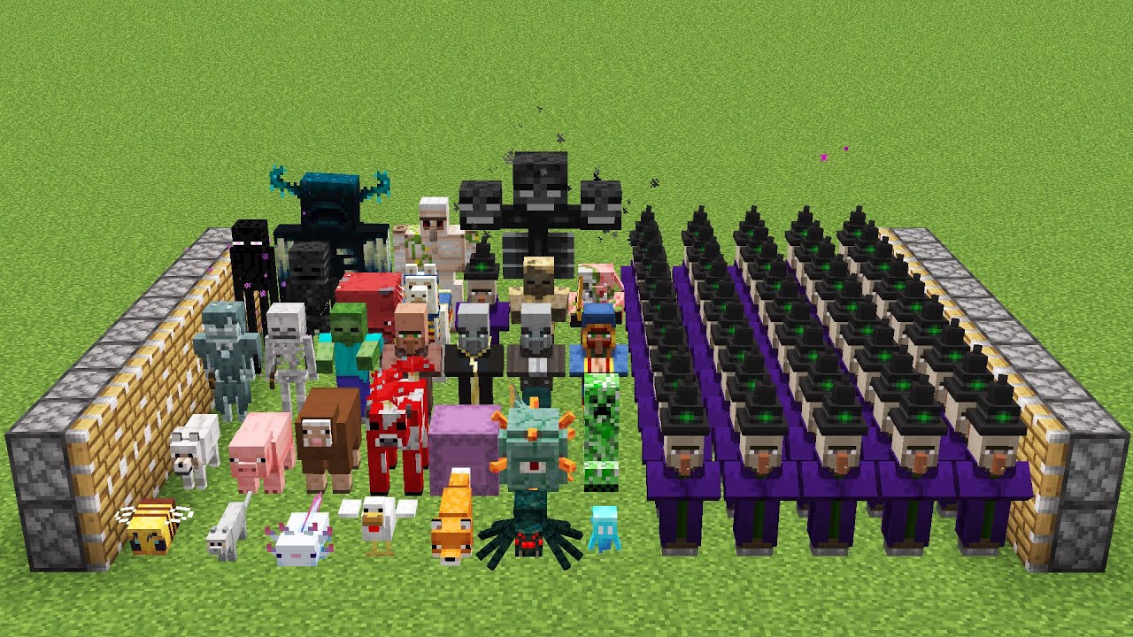 x400 witch and all mobs minecraft combined??? - YouTube