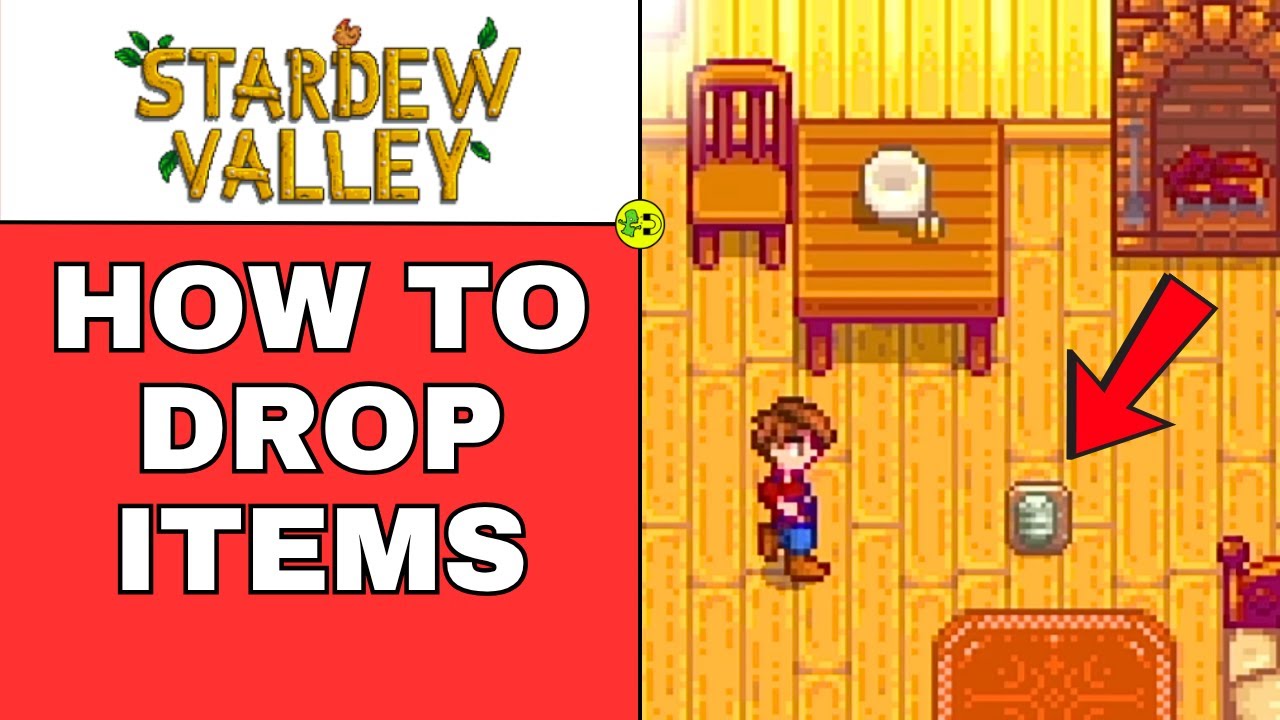 How to Drop Items in Stardew Valley - YouTube