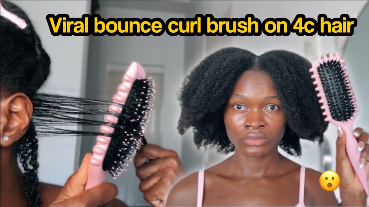 I tried the TikTok viral curl defining brush | does this work on 4b/4c ...
